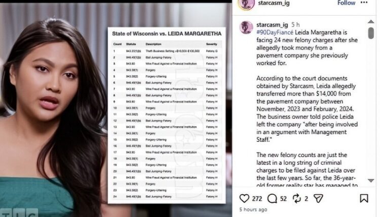 Leida's alleged list of felonies - Via Starcasm - Instagram - Soap ...